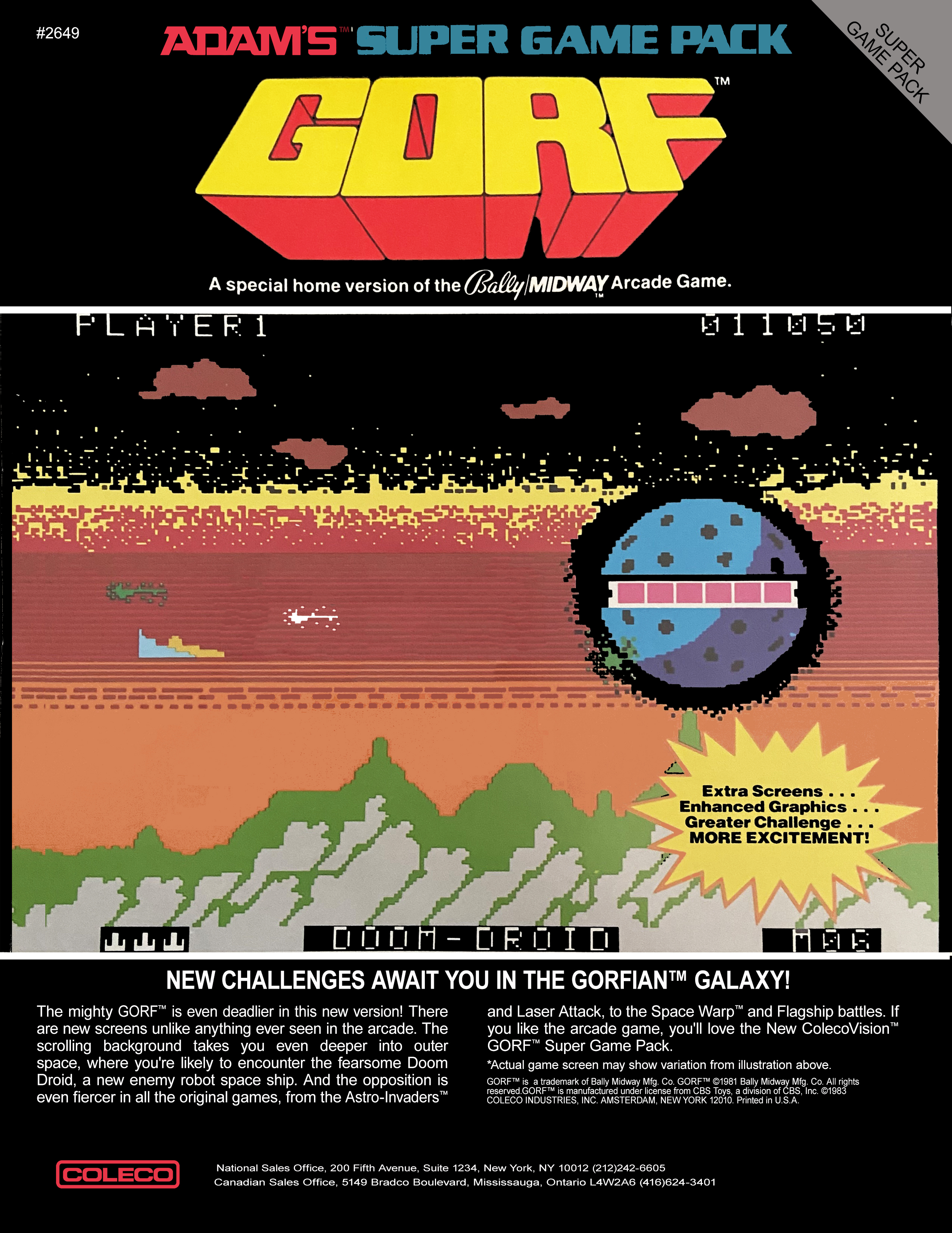 ColecoVision ADAM Graphics & Artwork Collection | Posters & Promotional Art